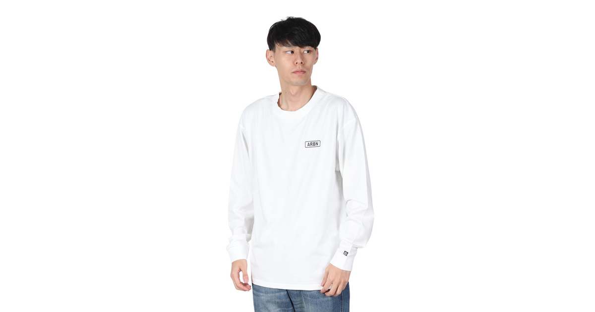 エアボーン（ARBN）（メンズ）LOGO 長袖Tシャツ AB2024FWM-APP001WHT | スポーツ用品はスーパースポーツゼビオ