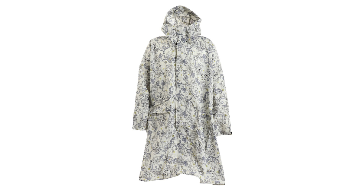 キウ（Kiu）（メンズ、レディース）レインコート ニュースタンダード レインポンチョ K163-222-R カームペイズリー 収納袋付 | ゴルフ用品はヴィクトリアゴルフ