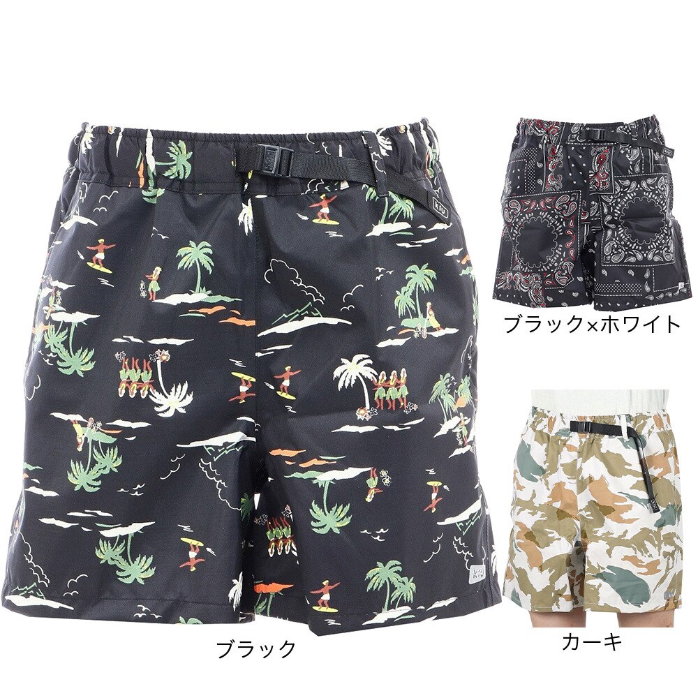 キウ（Kiu）（メンズ、レディース）防水 撥水 ウォータープルーフ ショーツ ショートパンツ K206-260 ブラッシュカモフラ | アウトドア・キャンプ用品はエルブレス