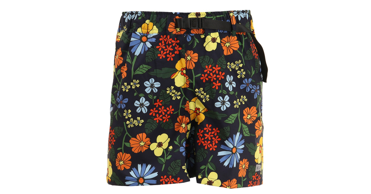キウ｜キウ（Kiu）（メンズ）ウォータープルーフ ショーツ K206-169 サイケデリックフラワー - アウトドア・キャンプ用品はエルブレス