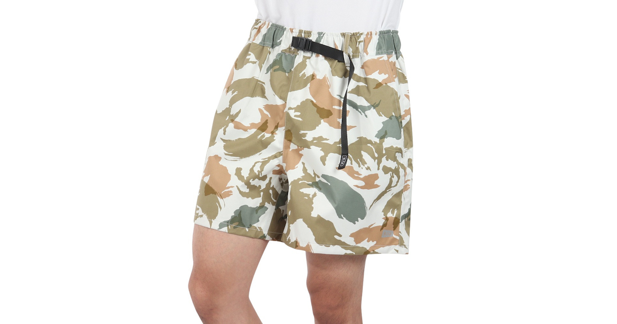 キウ（Kiu）（メンズ）防水 撥水 ショートパンツ ウォーターリペレントショーツ K206-260-R ブラッシュカモフラ | アウトドア・キャンプ用品はエルブレス