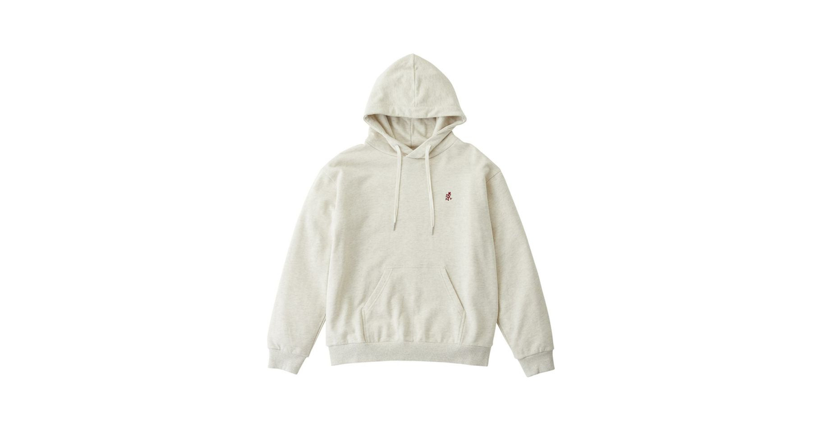 グラミチ（Gramicci）（メンズ）ワンポイントフードスウェットシャツ GUJK-21F082-OTML | アウトドア・キャンプ用品はエルブレス