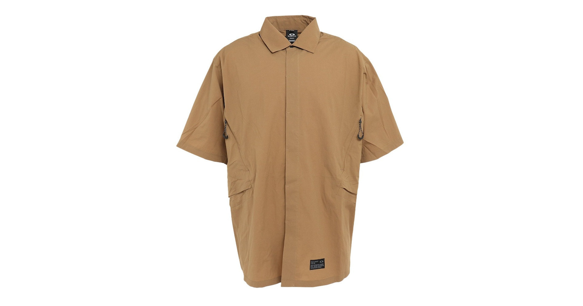 オークリー（OAKLEY）（メンズ）半袖シャツ FGL NCPU AP シャツ FOA405158-87E ブラウン はっ水 UVカット 軽量 ...