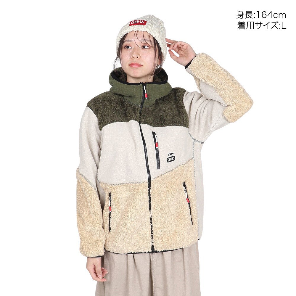 チャムス（CHUMS）（レディース）ボンディング フリースパネルパーカー CH14-1419-C104 | アウトドア・キャンプ用品はエルブレス