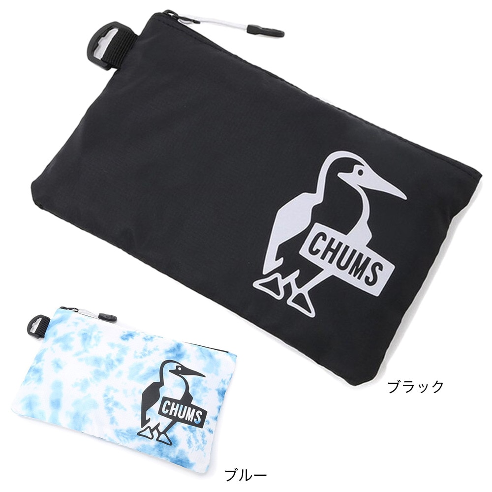 チャムス（CHUMS）（メンズ）イージーゴーフラットポーチ CH60-3522-Z265 ブルー 小物ポーチ 薄型 ペンケース 文具 | アウトドア・キャンプ用品はエルブレス