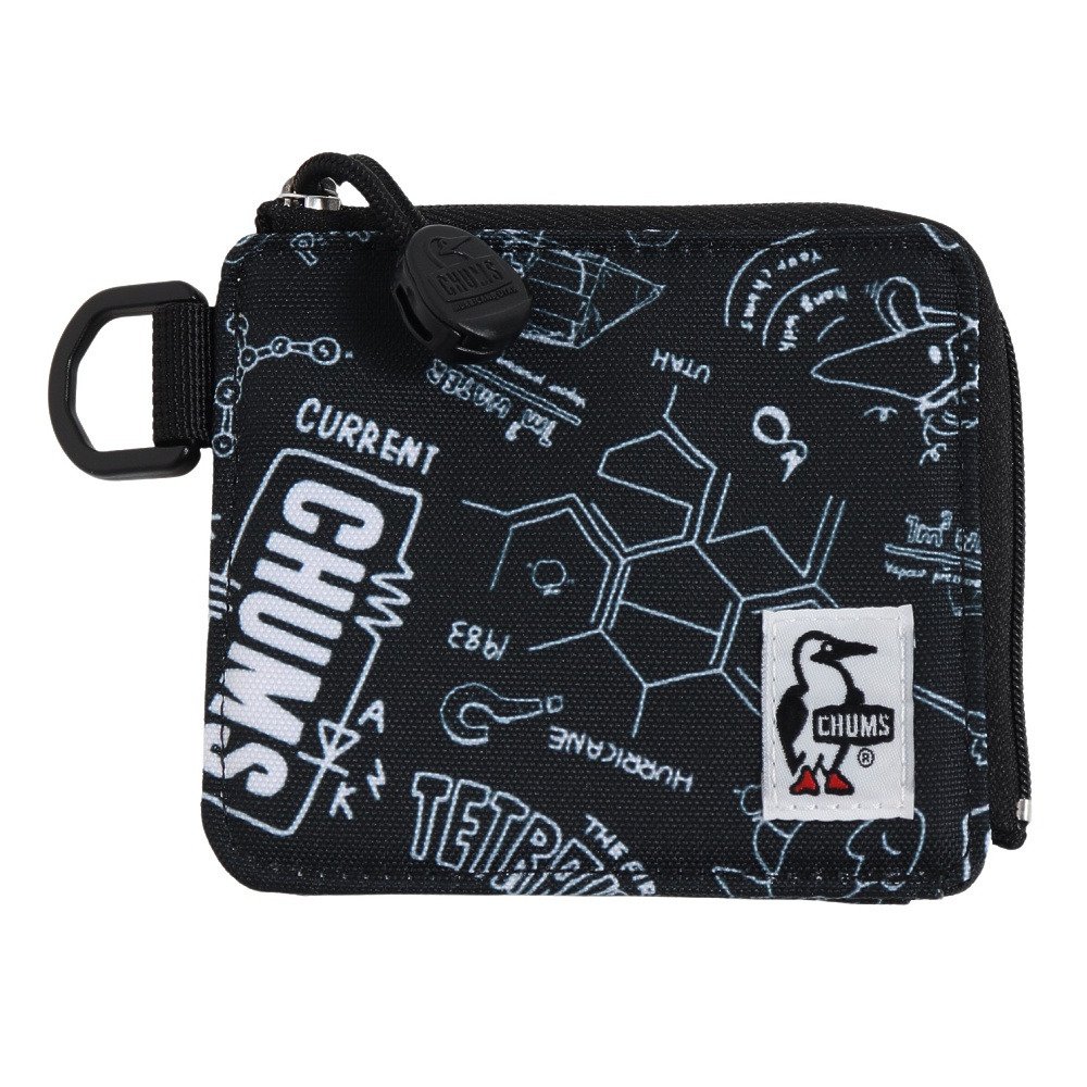 チャムス（CHUMS）（メンズ、レディース）ミニ財布 リサイクルLシェイプトジップウォレット CH60-3566-Z290 ブラック ...