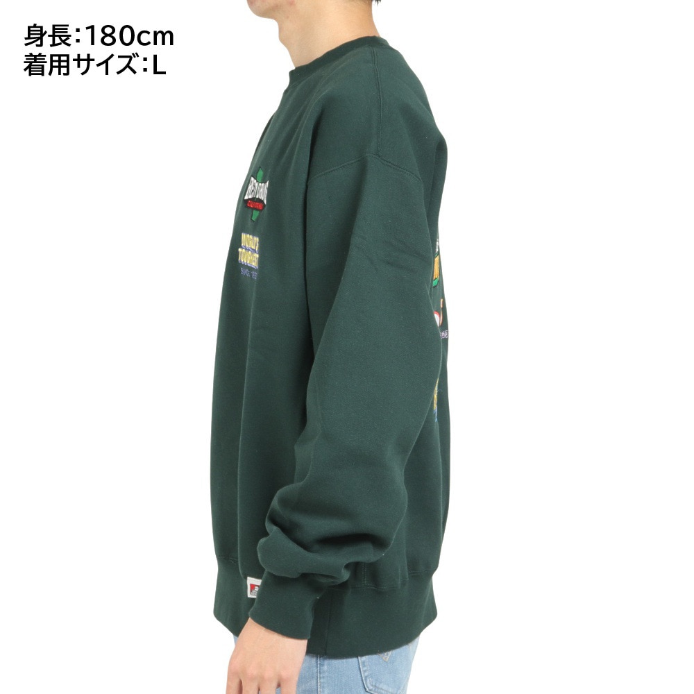 ベンデイビス（BEN DAVIS）（メンズ）パッチ クルーネックトレーナー 2780055-DGR | スポーツ用品はスーパースポーツゼビオ