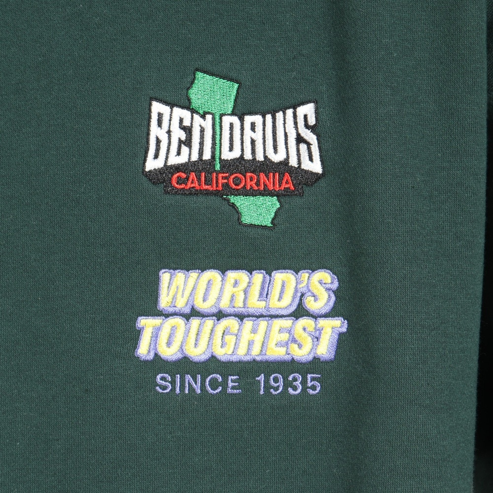 ベンデイビス（BEN DAVIS）（メンズ）パッチ クルーネックトレーナー 2780055-DGR | スポーツ用品はスーパースポーツゼビオ