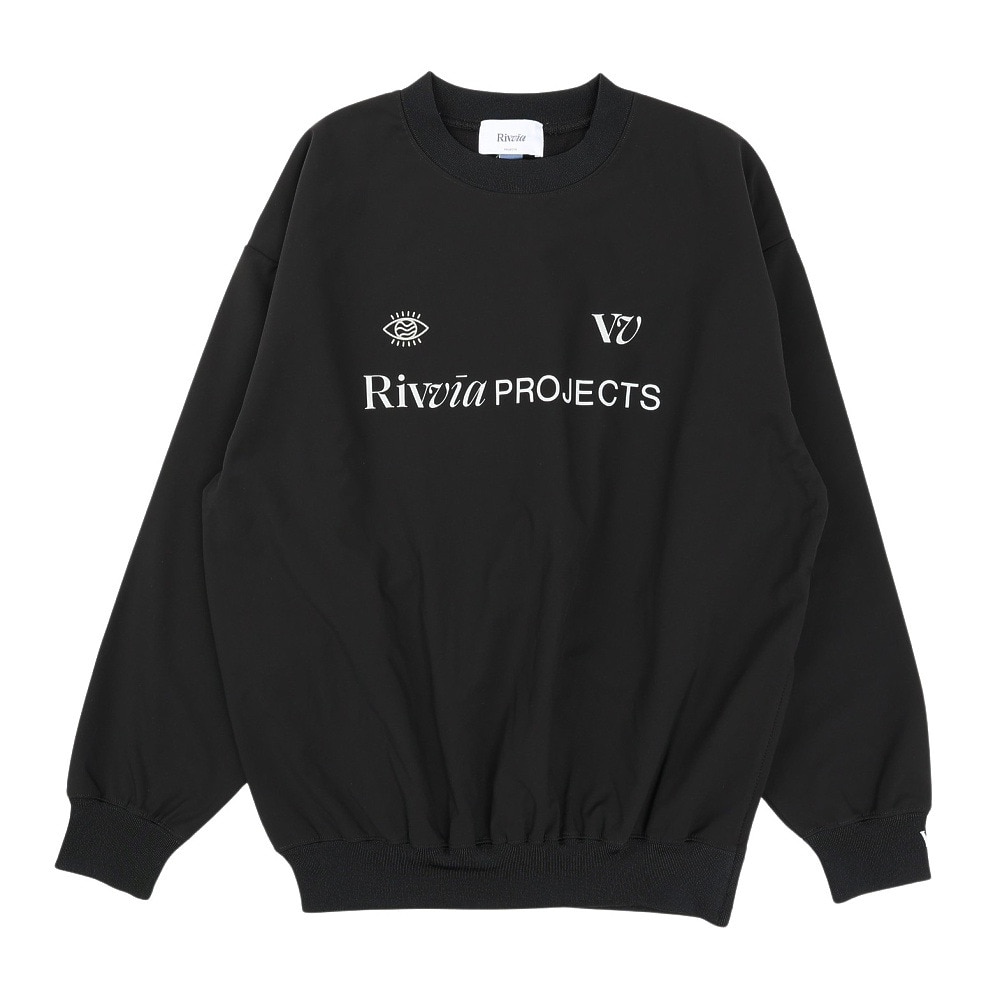 リヴィアプロジェクツ(Rivvia Projects)ゲーミング クルーネック フリース RVFW2501-BLK(Men’s) リヴィアプロジェクツ（Rivvia Projects）（メンズ）ゲーミング クルー