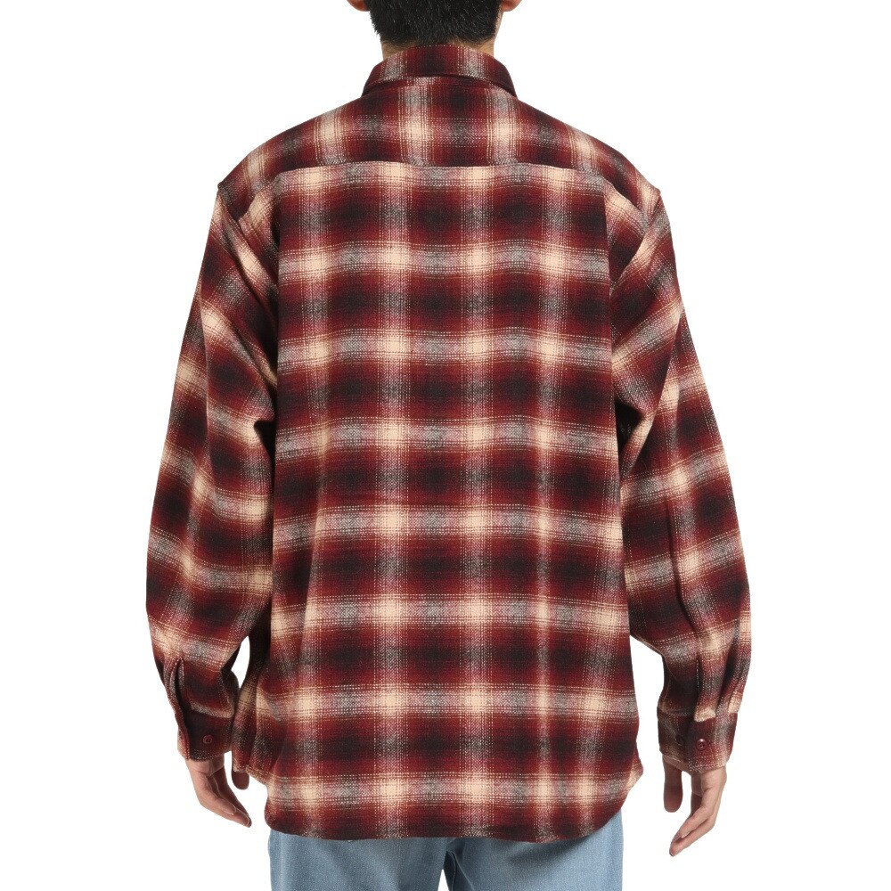 ベンデイビス（BEN DAVIS）（メンズ）オンブレ チェック ネル 長袖シャツ 2780017-WIN | スポーツ用品はスーパースポーツゼビオ