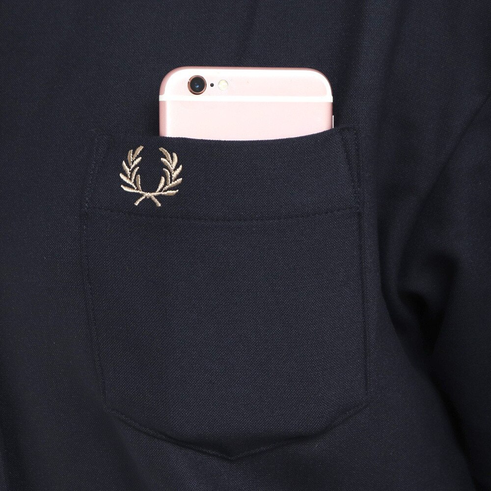 フレッドペリー（FRED PERRY）（レディース）Knitted Collar Shirt Dress F8673-01 22AW ...