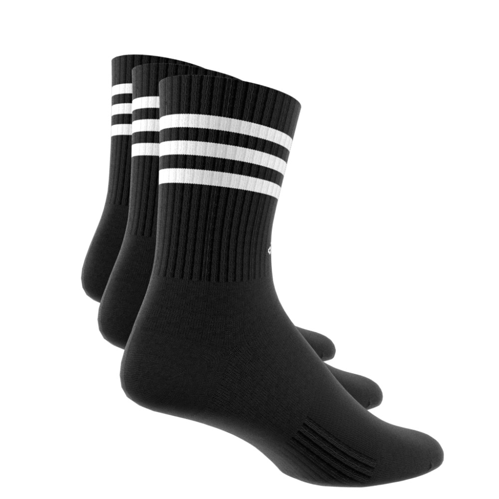 アディダス（adidas）（レディース）スリーストライプス クッション クルー ソックス 3足組 EBB67-IC1321 | スポーツ用品は ...
