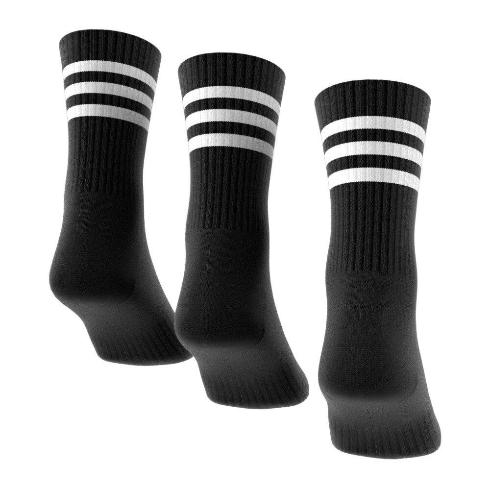アディダス（adidas）（レディース）スリーストライプス クッション クルー ソックス 3足組 EBB67-IC1321 | スポーツ用品は ...