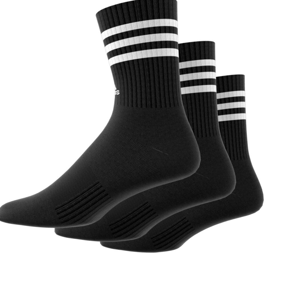 アディダス（adidas）（レディース）スリーストライプス クッション クルー ソックス 3足組 EBB67-IC1321 | スポーツ用品は ...