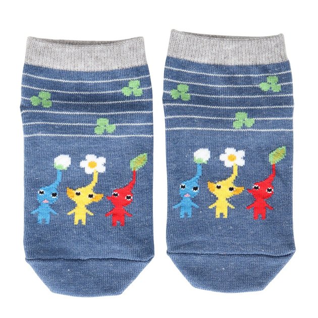 ピクミン（Pikmin）（キッズ）靴下 ジュニア アンクル丈ソックス ピクミン ボーダー 15cm SN1520 70U28402Q ...