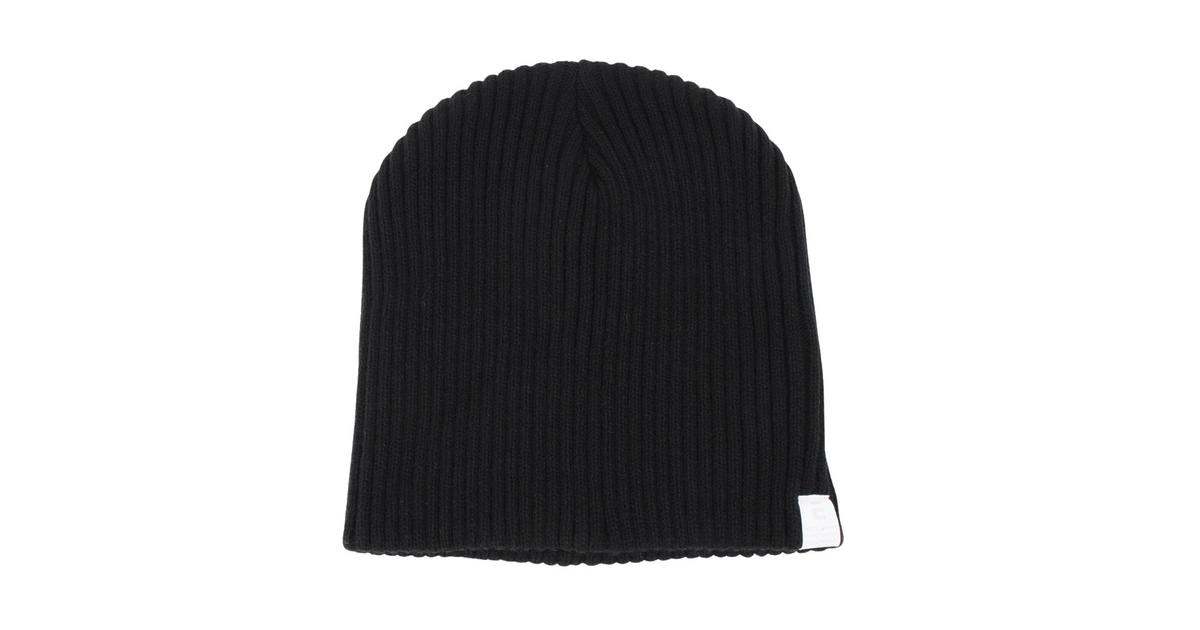 エルケクス（ELKEX）（レディース）ニット帽 BASIC リブ ワッチ 帽子 EKL4FA0033 BLK 黒 防寒 フリーサイズ | スポーツ用品はスーパースポーツゼビオ