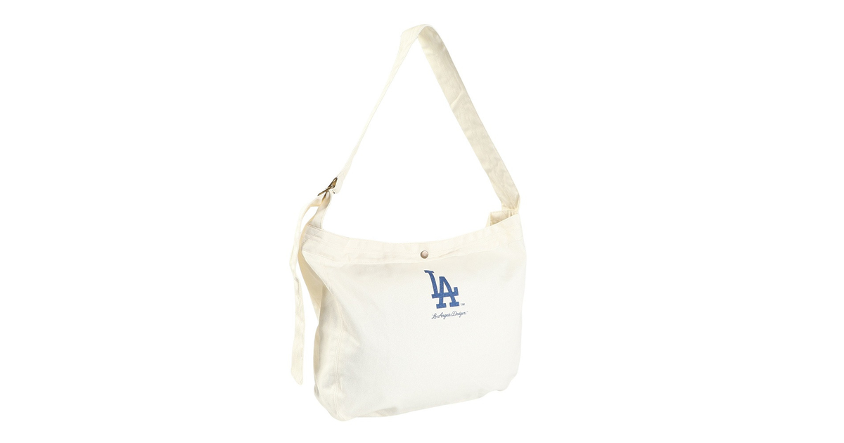 エムエルビー（MLB）（メンズ、レディース、キッズ）キャンバス ショルダーバッグ ロサンゼルス・ドジャース LA-SD27/IVORY | スポーツ用品はスーパースポーツゼビオ