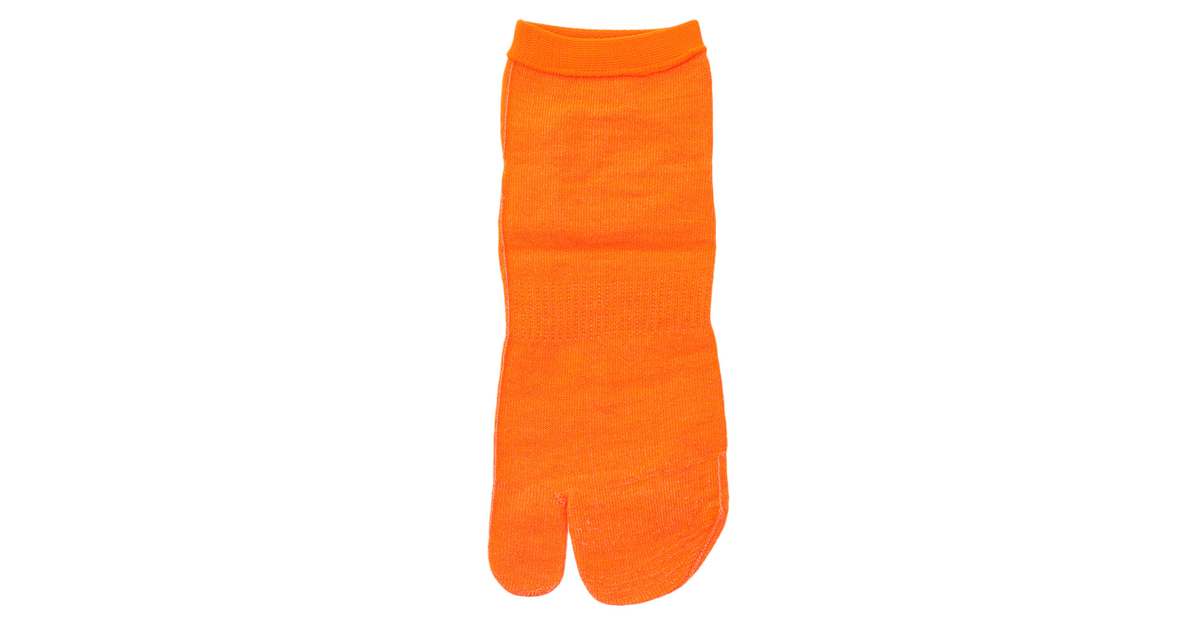 スキンソックス 足袋型 ショート丈 オレンジ S-T-SDO-L｜インナー・ファクト - スーパースポーツゼビオ